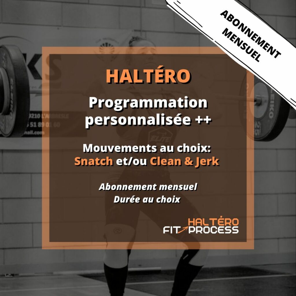 Programmation HALTÉRO personnalisée ++ | FitProcess
